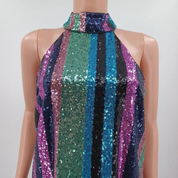 Badgley Mischka | Dresses | Belle Badgley Mischka Heather Halter Dress ...
